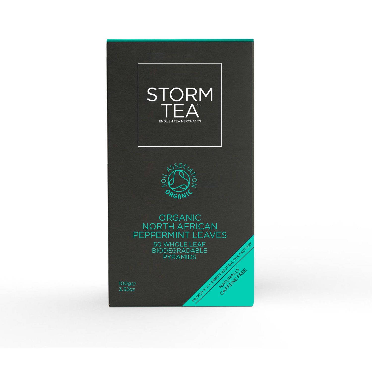 STORM TEA - NORTH AFRICAN PEPPERMINT LEAVES x50 BIODEGRADABLE PYRAMIDS ...